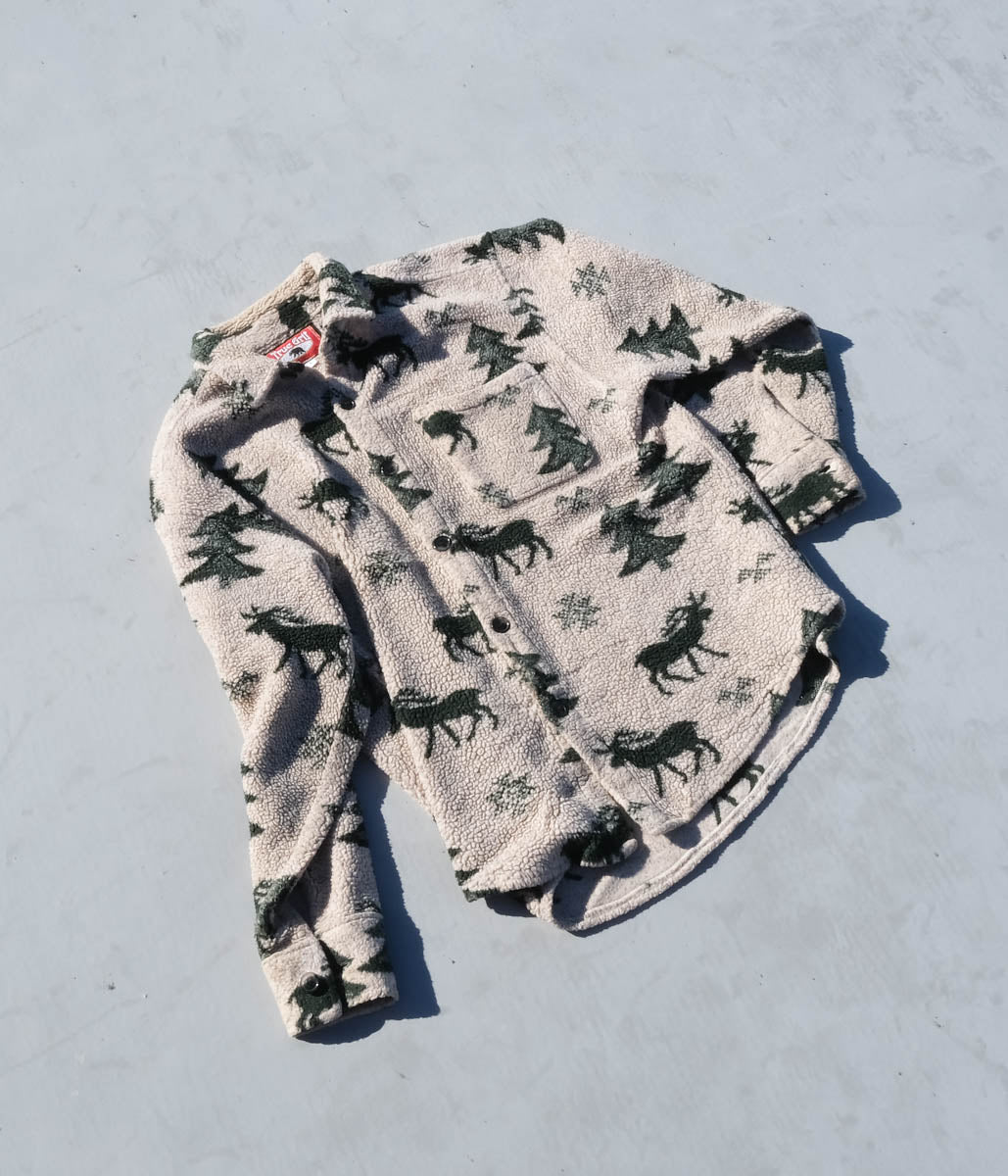 90's True Grit "Elk Pattern Fleece Shirt" – Lakewood Clothing