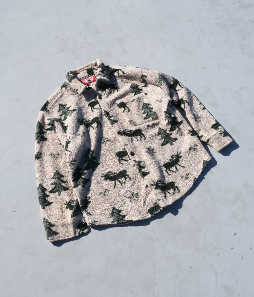90's True Grit "Elk Pattern Fleece Shirt" – Lakewood Clothing