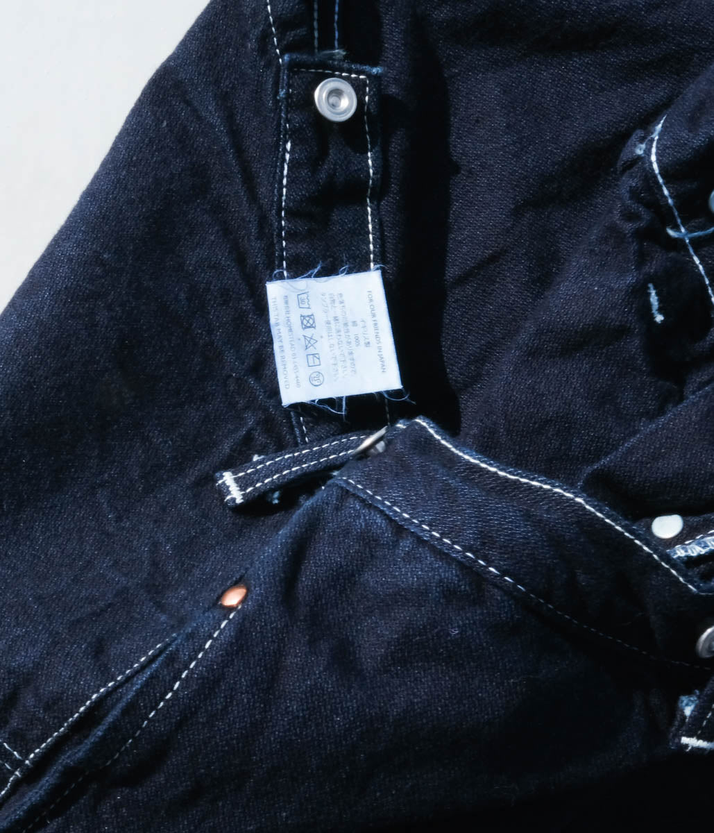 TENDER CO. ''Type156 SPLIT BACK JEANS - DOUBLE INDIGO BROKEN TWILL ...
