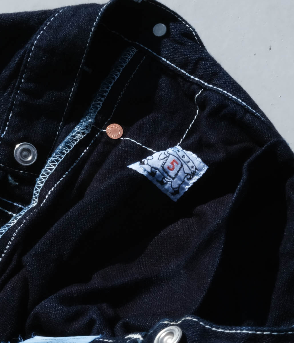 TENDER CO. ''Type156 SPLIT BACK JEANS - DOUBLE INDIGO BROKEN TWILL ...